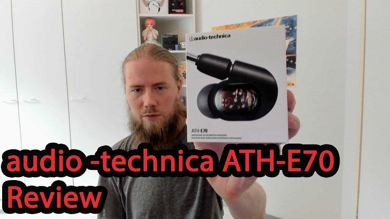 Lazy Reviews audio-technica ATH-E70 in-ear monitor headphones - YouTube