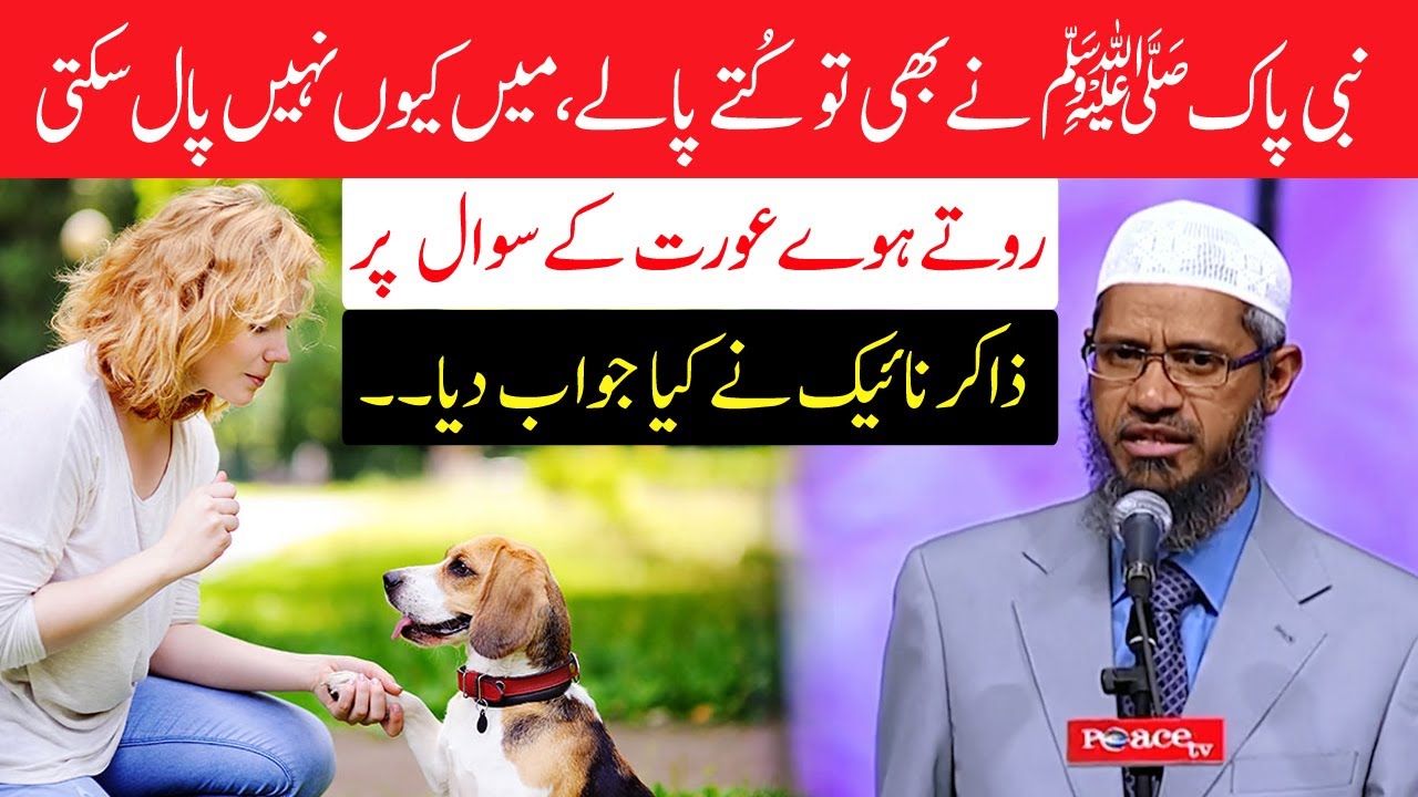Woman Ask question to Dr Zakir Naik - Prophet Muhammad (PBUH) Kept Dogs ...