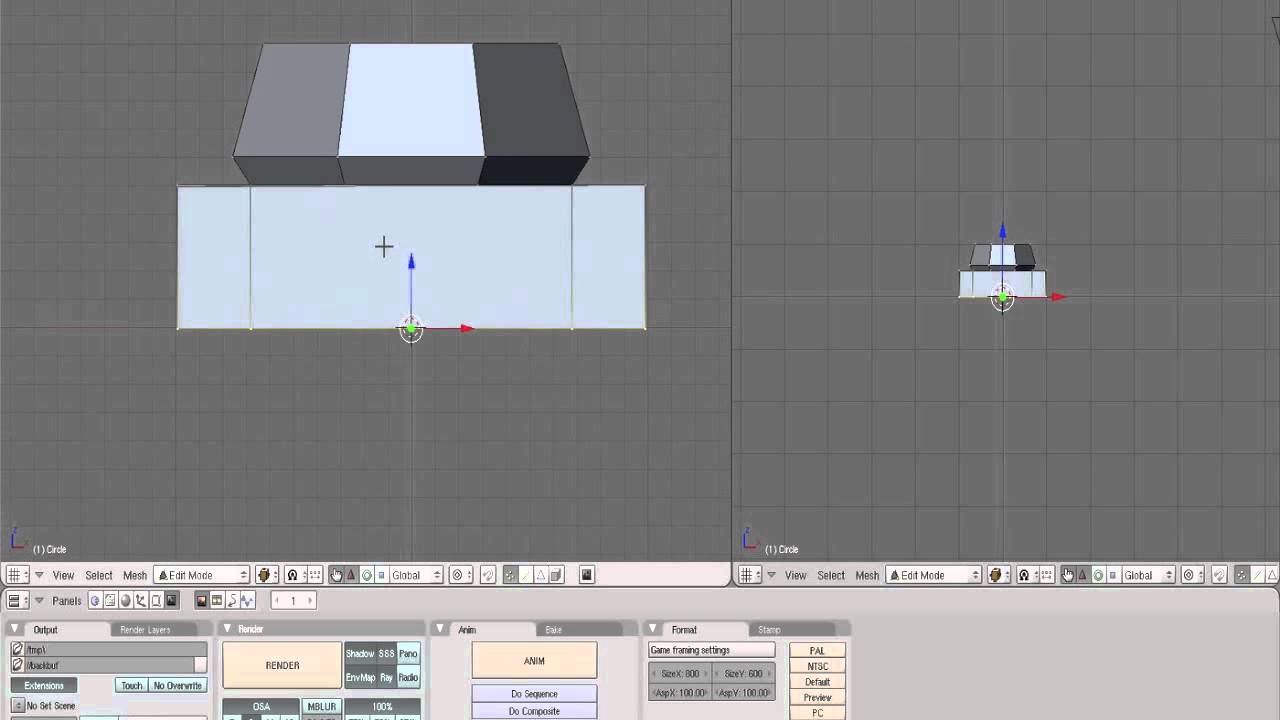 Low Poly Modelling - Making the Model Part 1 of 2 - YouTube