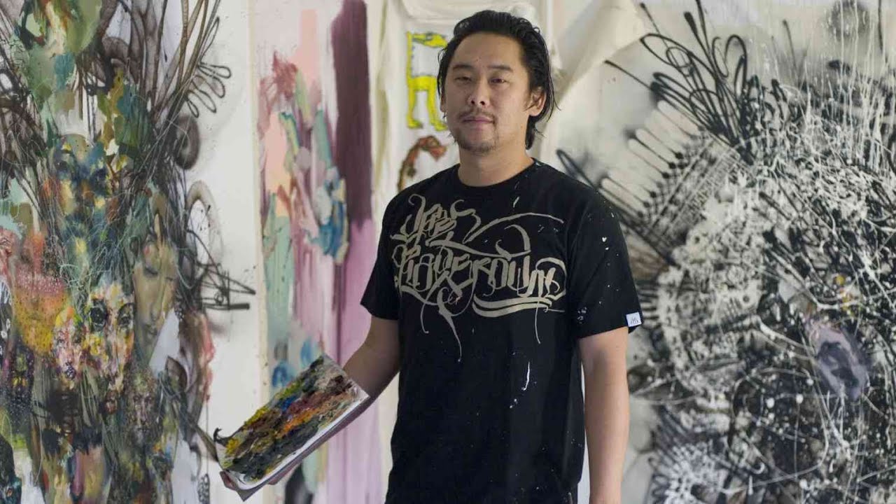 Witness the Vivid Transformation: Watch David Choe Paint Facebook HQ in ...