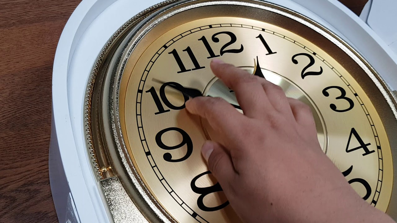 Sinix grandfather clock 625 white hour strike test/시닉스 625 화이트 타종셋팅 테스트 ...