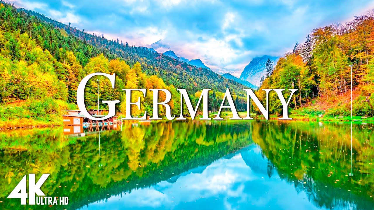 FLYING OVER GERMANY (4K UHD) - Relaxing Music Along With Beautiful ...