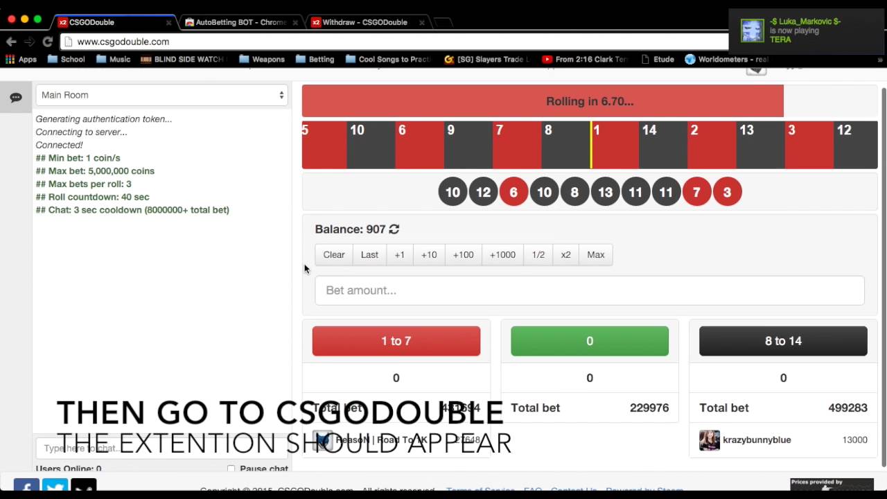 (QUICK TUTORIAL) AUTOBOT/SCRIPT for CSGODouble.com, EASY PROFIT! - YouTube