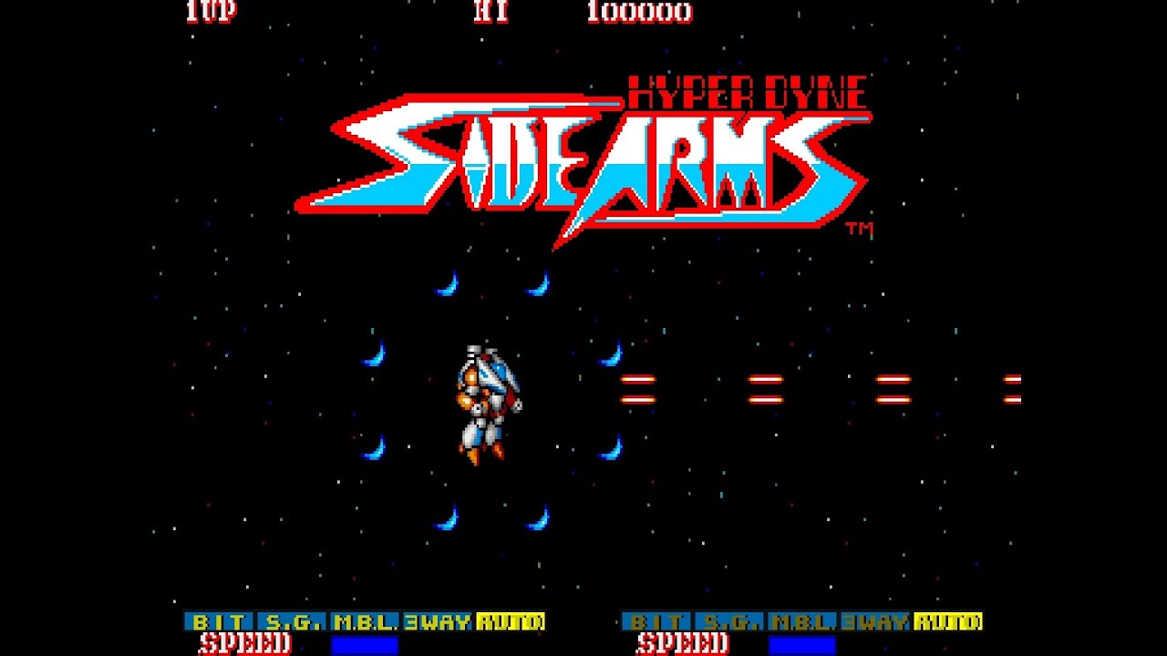 SIDE ARMS サイドアーム HYPER DYNE 001 S E CREDIT BGM (arcade game music ...
