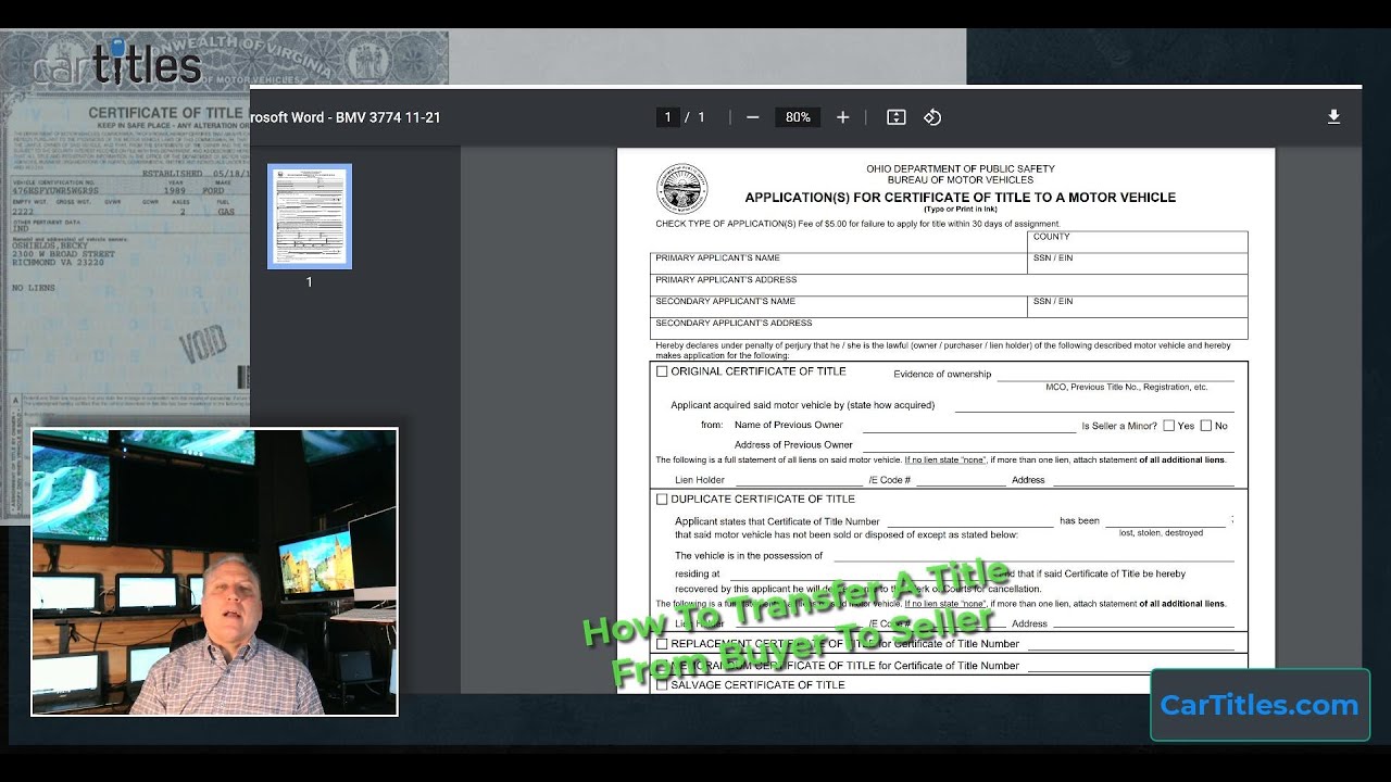 How To Transfer A Title From Buyer To Seller - YouTube
