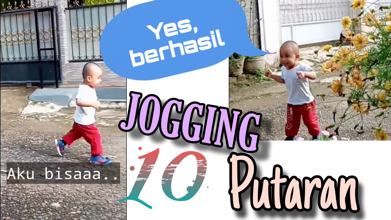 Anak Jogging Pagi - Balita Kuat Berhasil 10 Putaran Komplek - YouTube