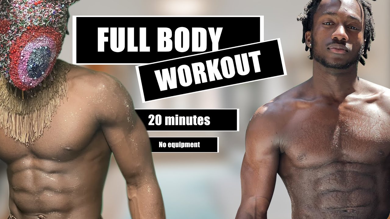 20 MINUTE FULL BODY WORKOUT (NO EQUIPMENT) - YouTube