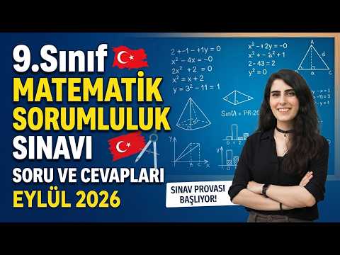9.Sınıf Matematik Sorumluluk Sınavı Soruları Eylül 2026; 9. Sınıf Matematik Sorumluluk Eylül Sınavı