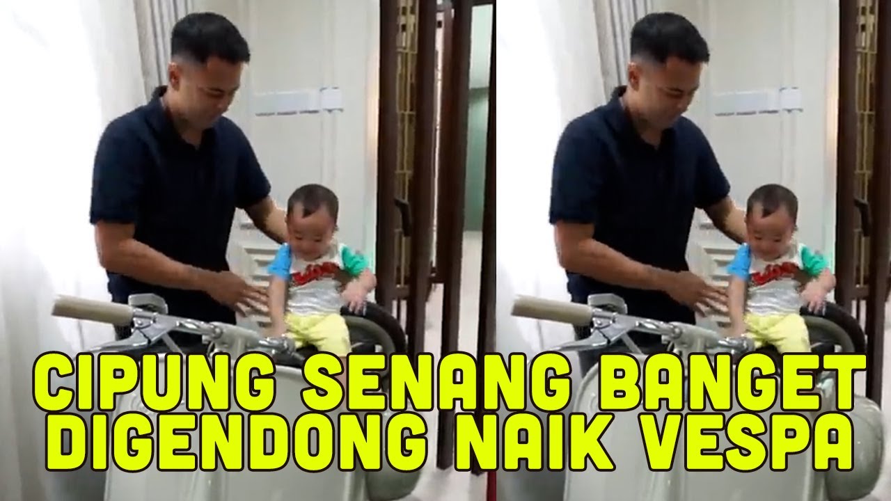 CIPUNG SENANG BANGET DIGENDONG DAN DIAJAK NAIK VESPA💖💖 - YouTube