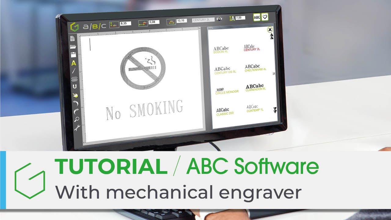 Learn step-by-step how to use ABC software on mechanical engraving ...