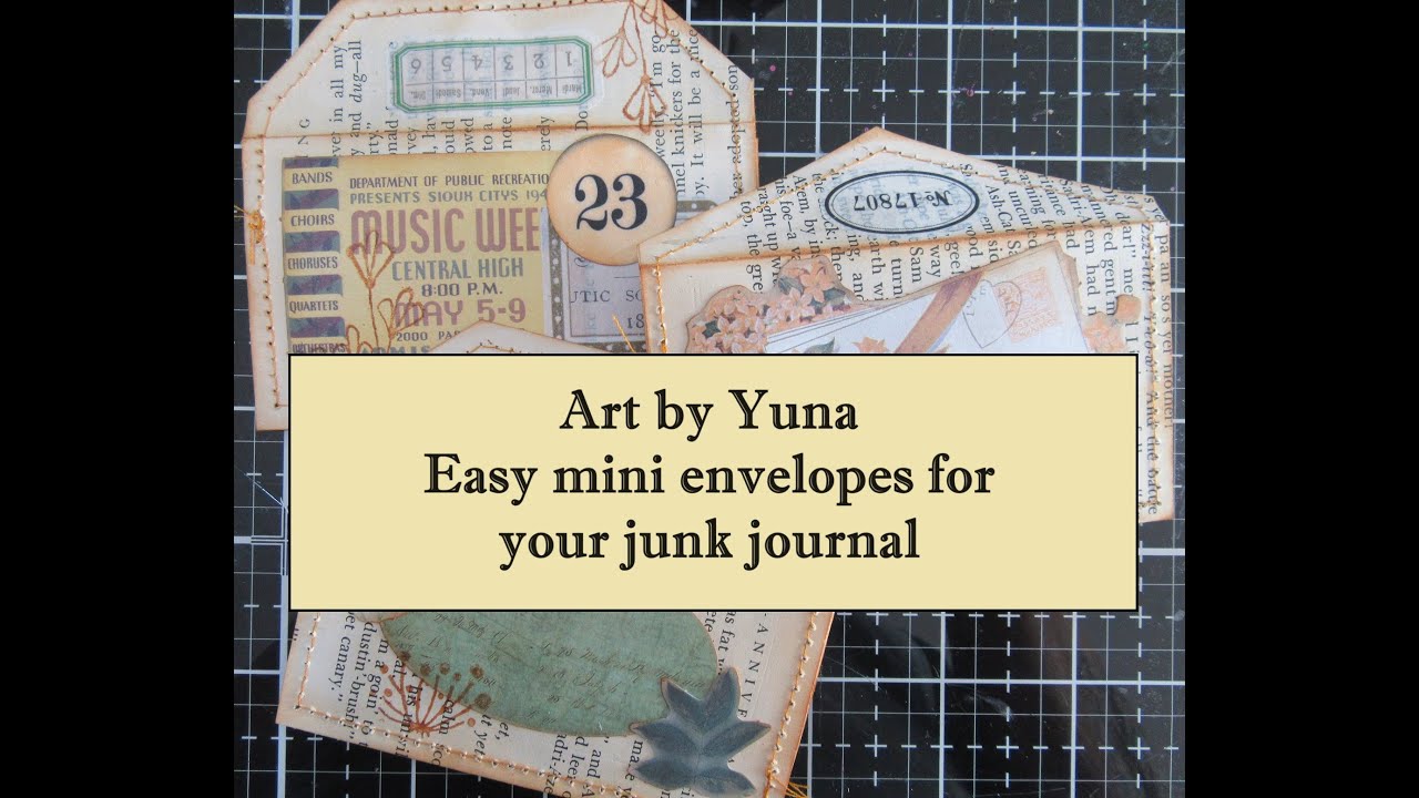 Easy-peasy mini envelopes for your junk journal - YouTube