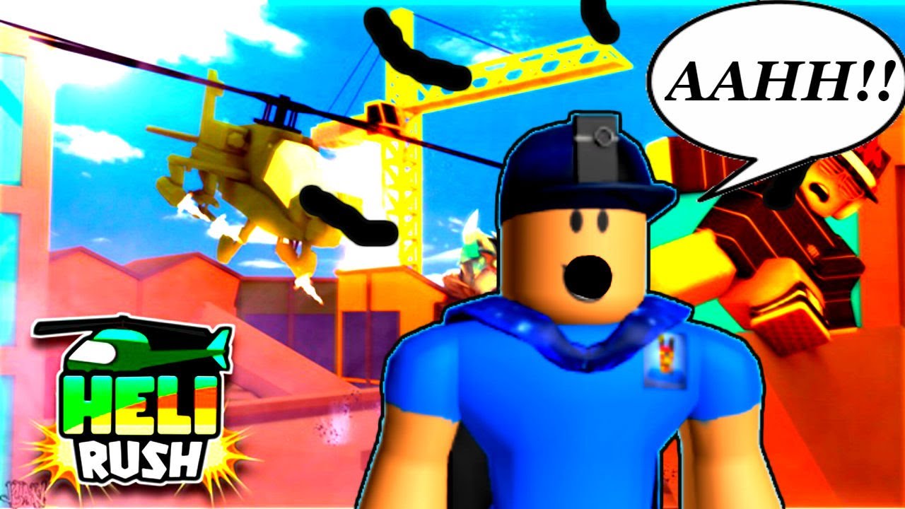 (ROBLOX) SURVIVING AGAINST THE HELI RUSH ATTACK HELICOPTER | ROBLOX ...