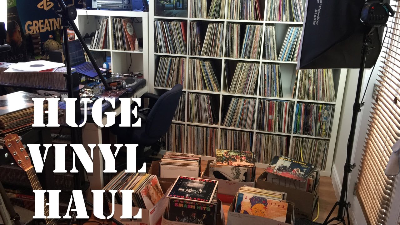 HUGE RECORD HAUL - CRATE DIGGING THROUGH 450+ ALBUMS - YouTube