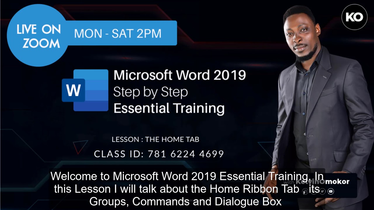 How use the Home Tab in Microsoft Word 2019 - YouTube