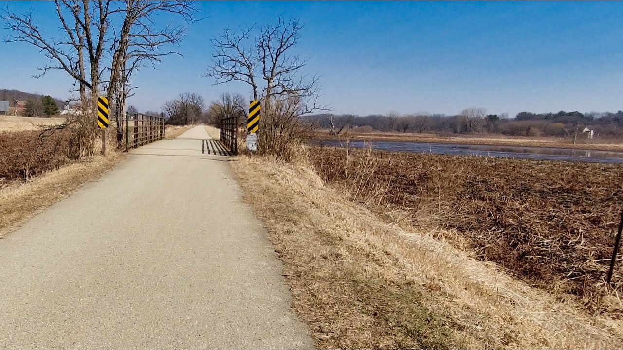 Biking the Military Ridge Trail from Verona to The Beltline - YouTube