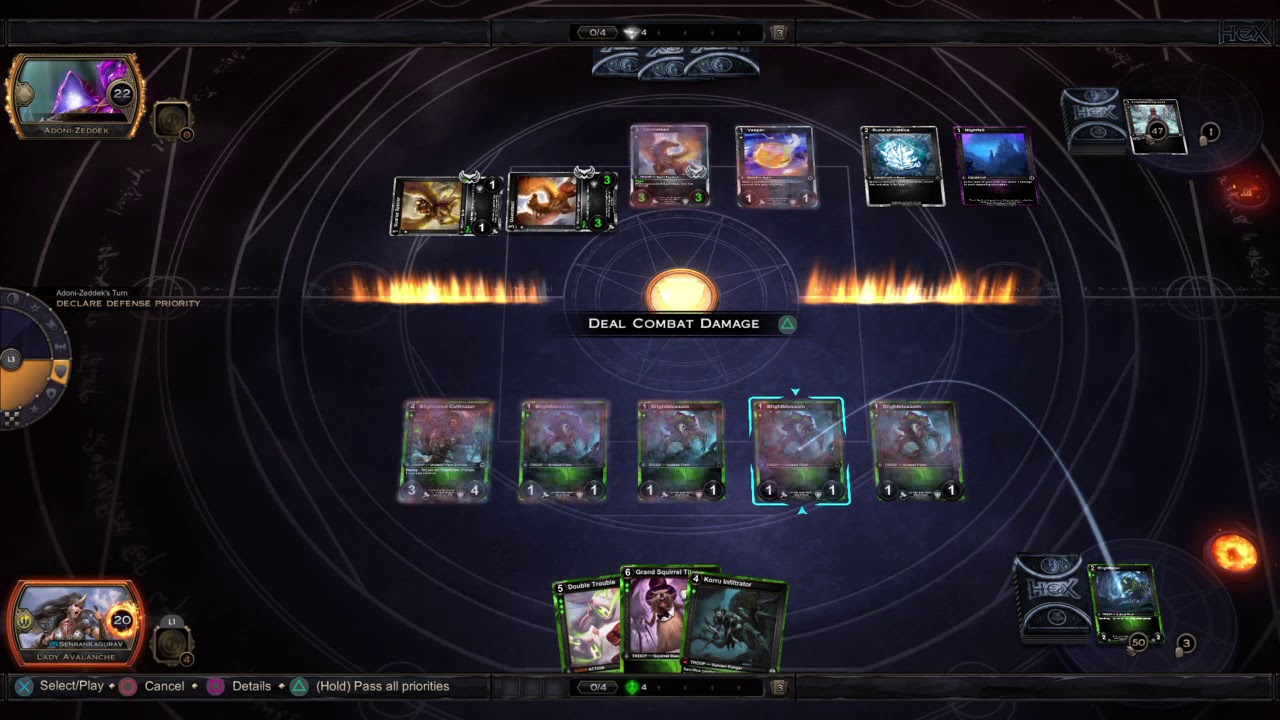 ps4 Hex Card Clash created wild card deck practice - YouTube