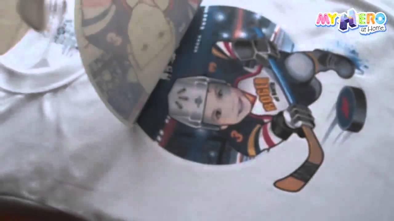 How to print your little hero design on a tshirt - YouTube