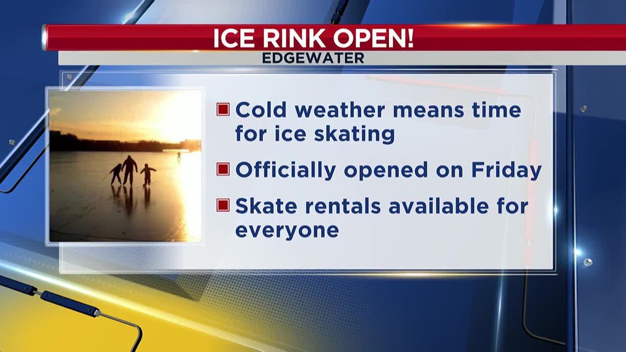 Edgewater Ice Rink Opens - YouTube