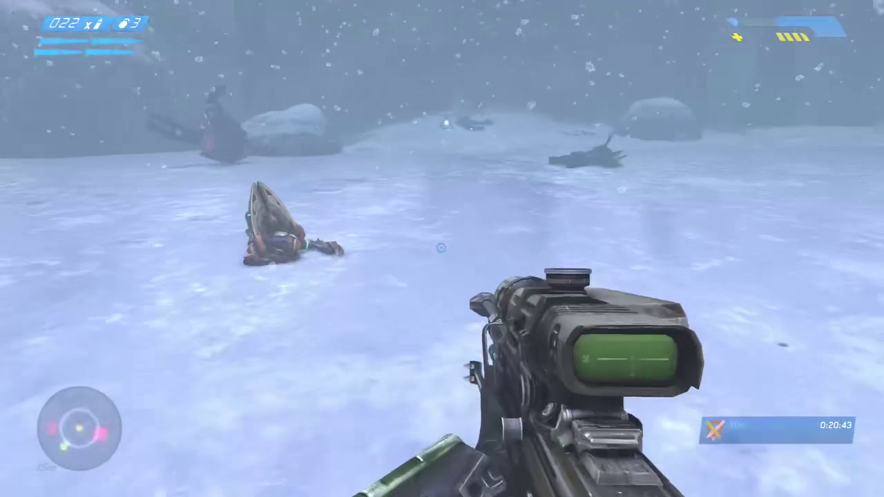 Head shot the invisible guy (Master Chief Collection) - YouTube