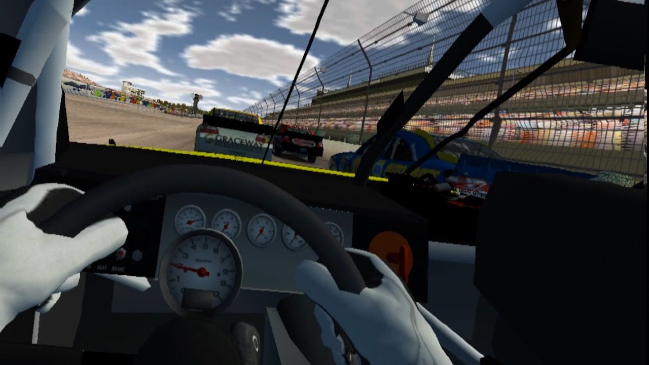 NASCAR 2011 The Game in VR Pocono Raceway race Oculus Rift - YouTube