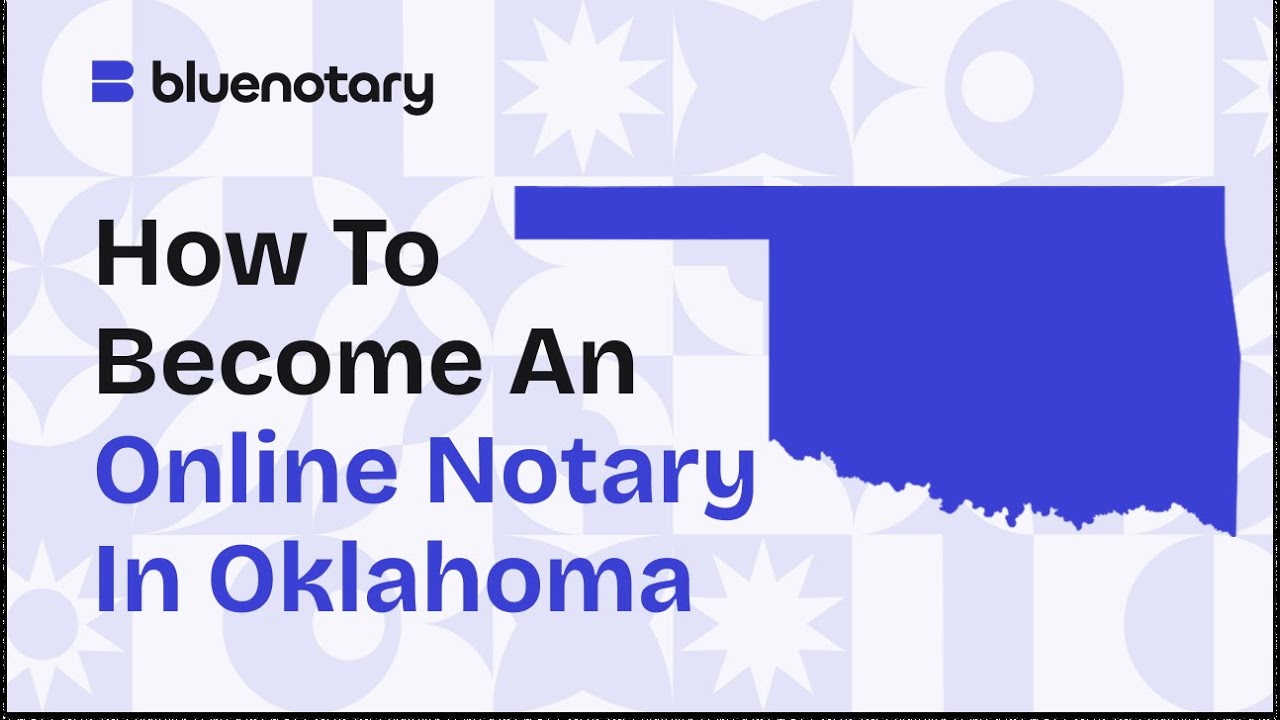 How to Become an Online Notary in Oklahoma - YouTube