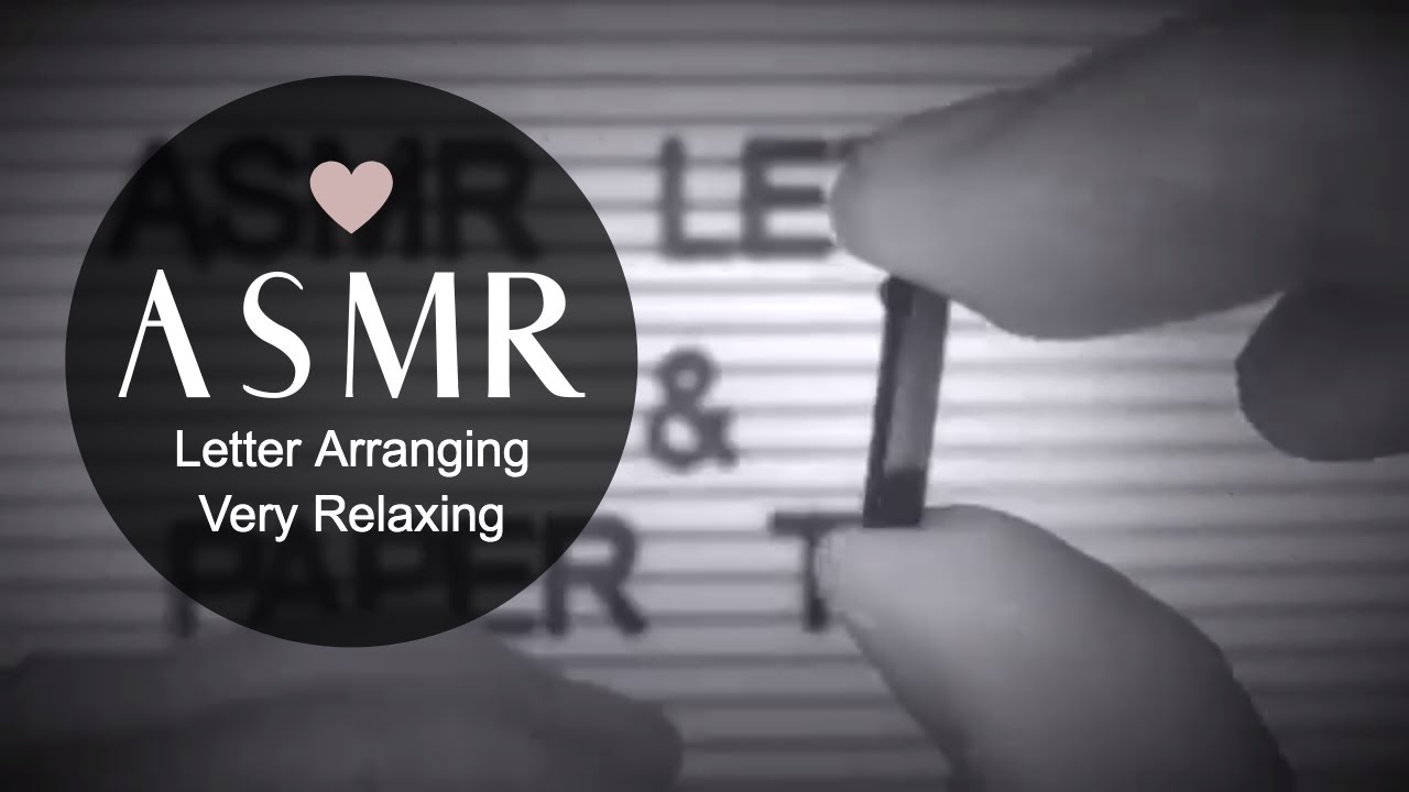 ASMR Letter Tracing With Plastic Letters 💕 Soft Whispering and Hand ...