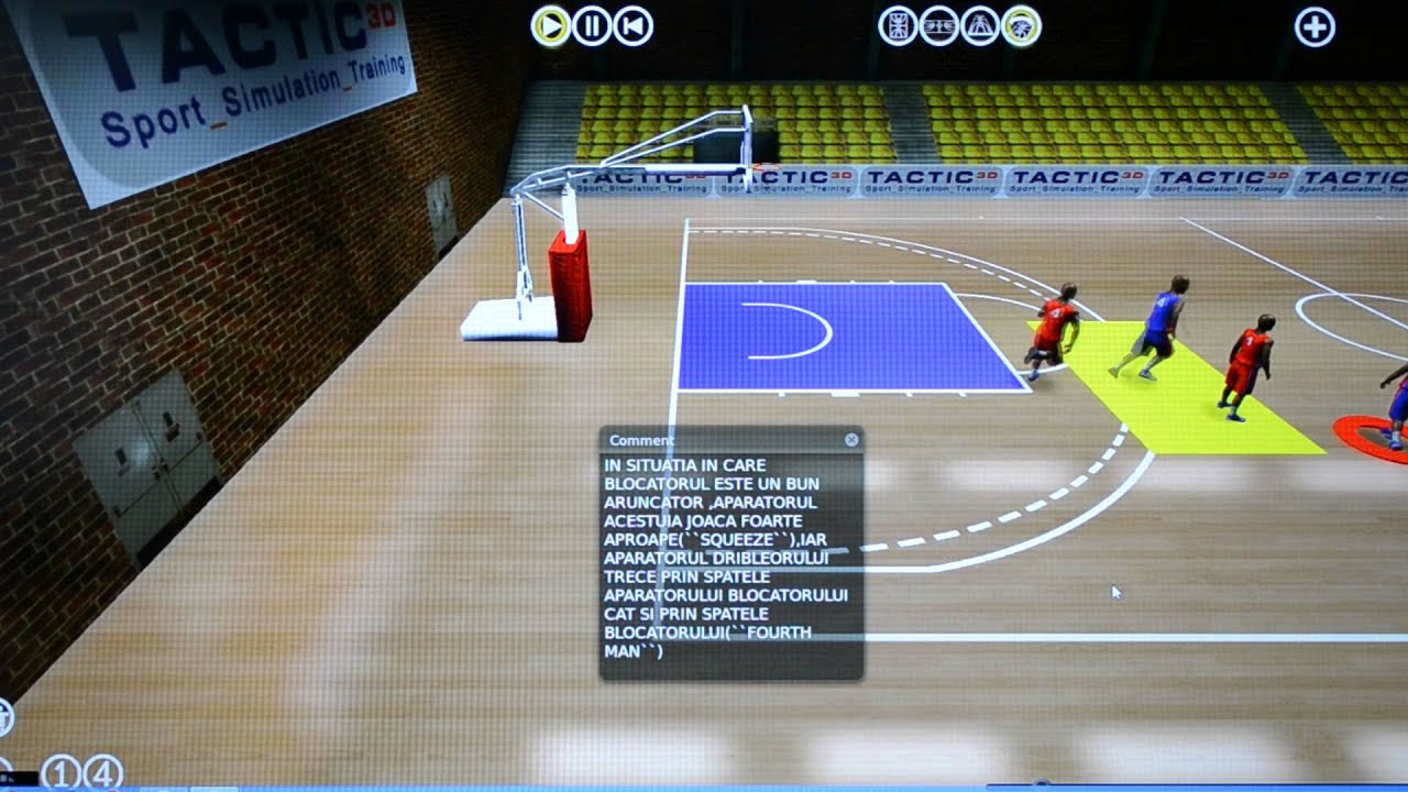 Tactic in 3D basketball, playbooks in 3D - YouTube