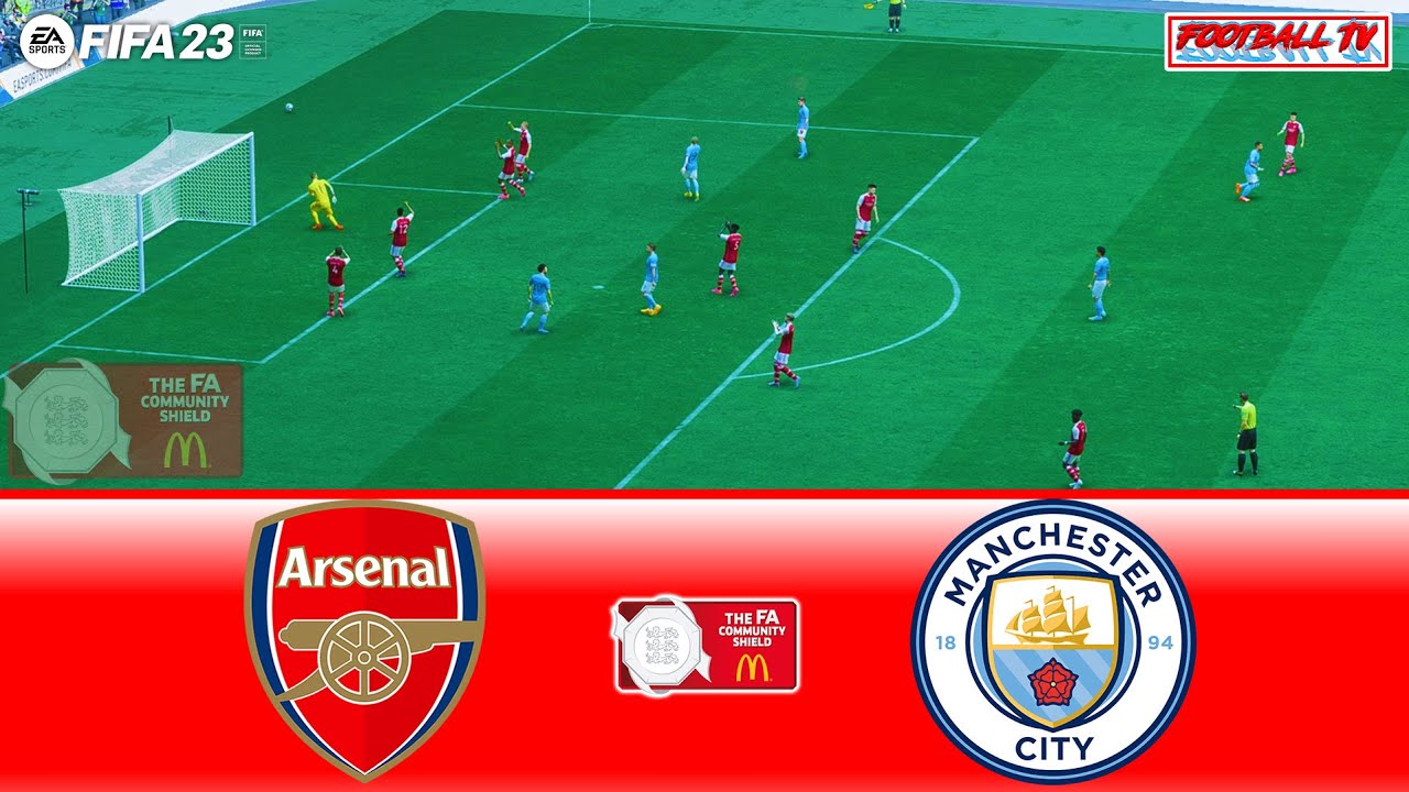FIFA 23 | Arsenal vs Manchester City | FA Community Shield 2023 Final ...