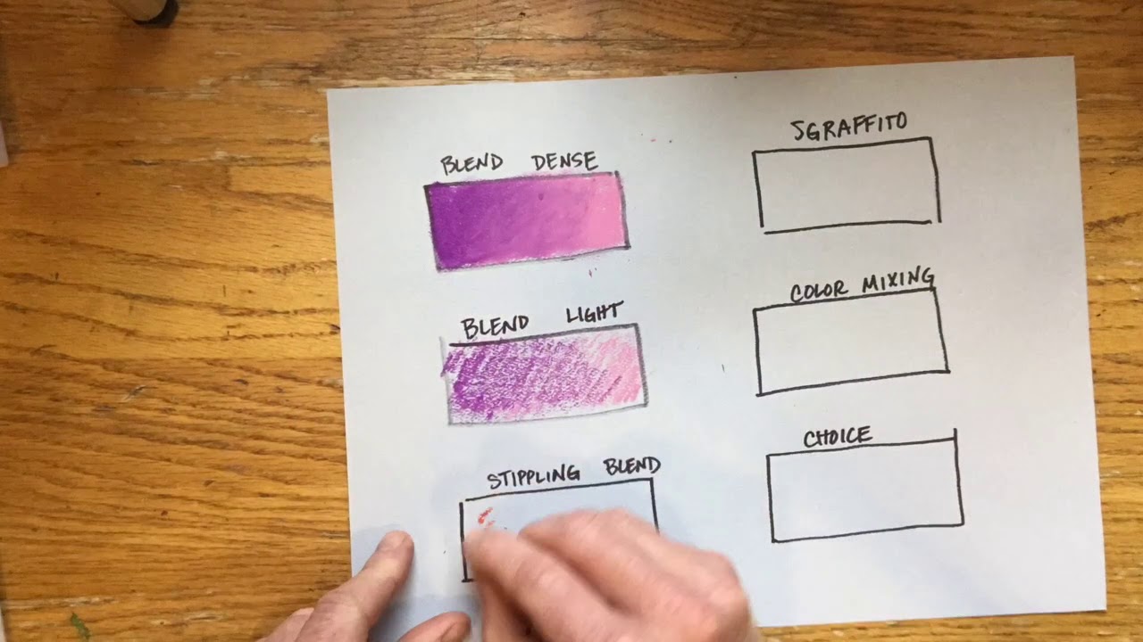 Oil Pastel Exercise - Art Studio 2 - YouTube