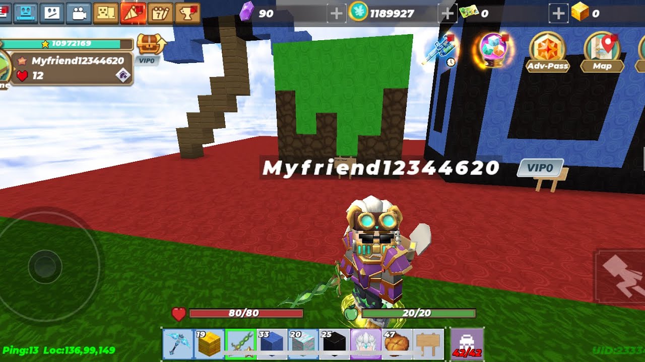 Blockman Go skyblock building stuff - YouTube