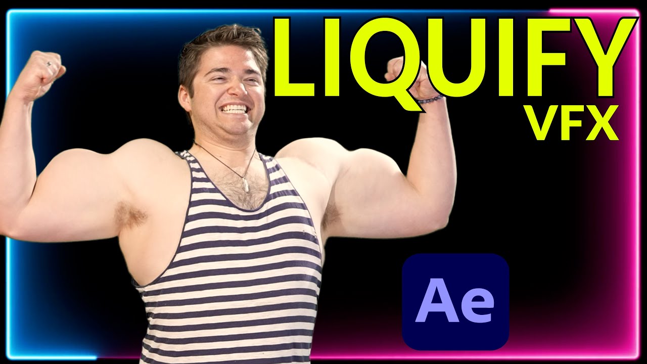 Using LIQUIFY for Muscles in video! - After Effects VFX - YouTube