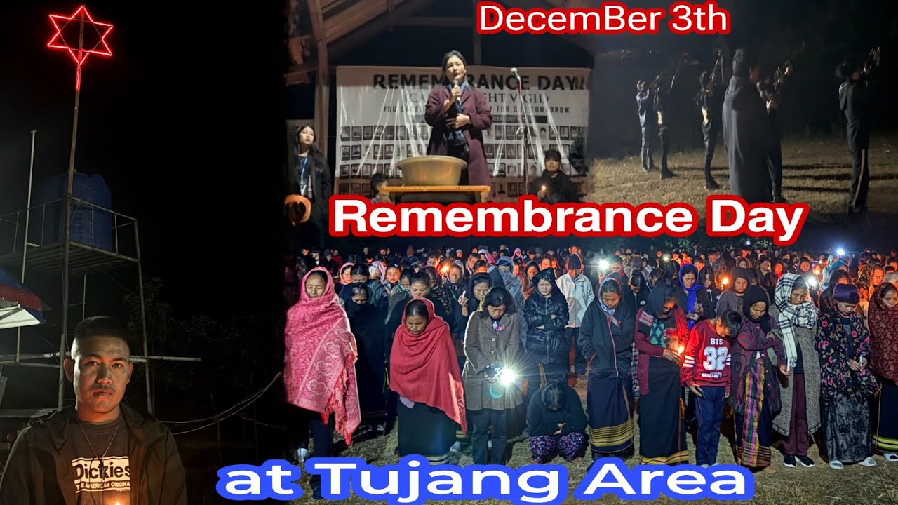Remembrance Day at Tujang Area.. Pathen in eima pui jing tao hen..😇 ...