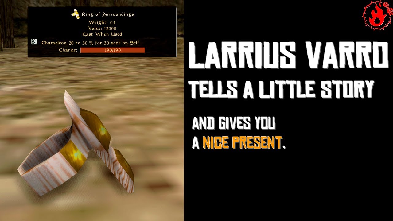 Larrius Varro Tells a Little Story - Side Quest Walkthrough (TES III ...
