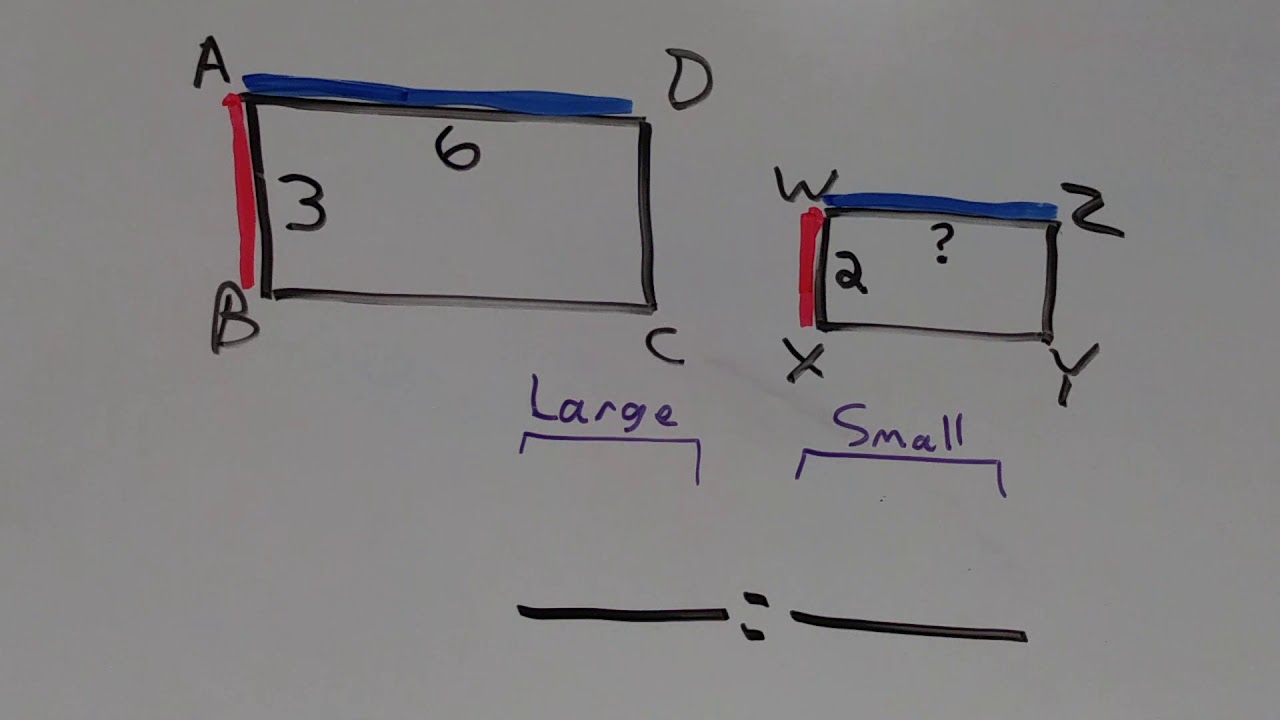 Proportions for similar figures - Set up rectangles - YouTube