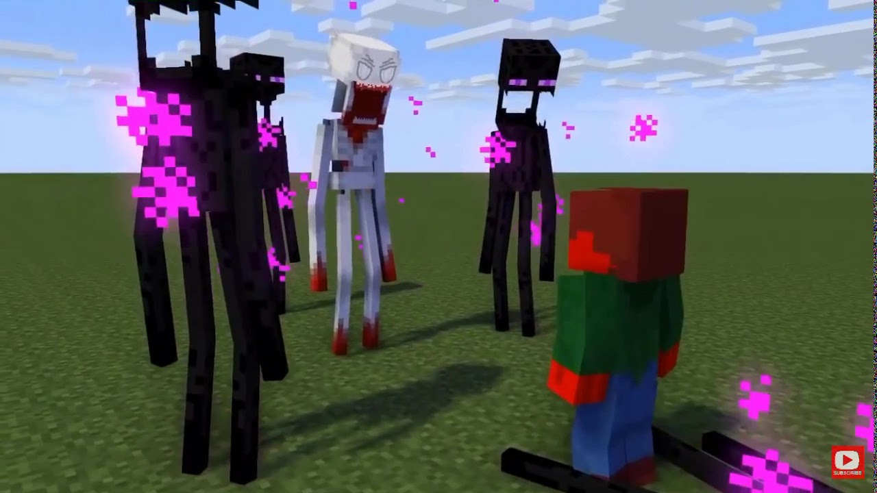 Boris the teeth guy talks to SCP-096 And 4x Endermens/Endermans - YouTube