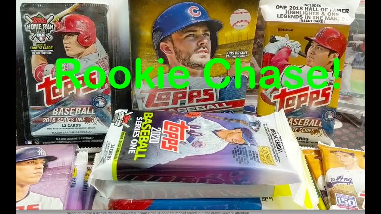 Baseball Card Rookie Chase 2017-2020 20 Packs with Key Top Rookie Cards ...