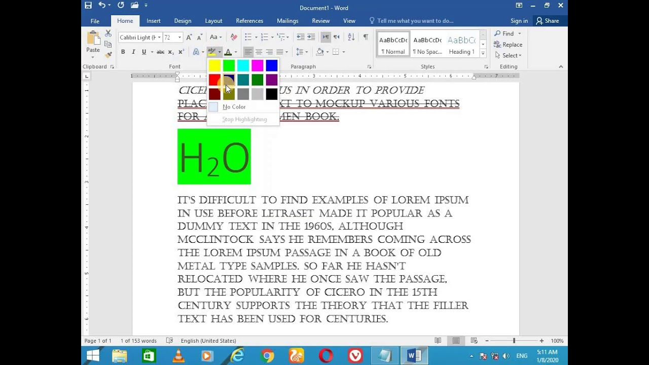 Lesson 2 Styles and Formatting in MS Word 2016 Part 1 - YouTube