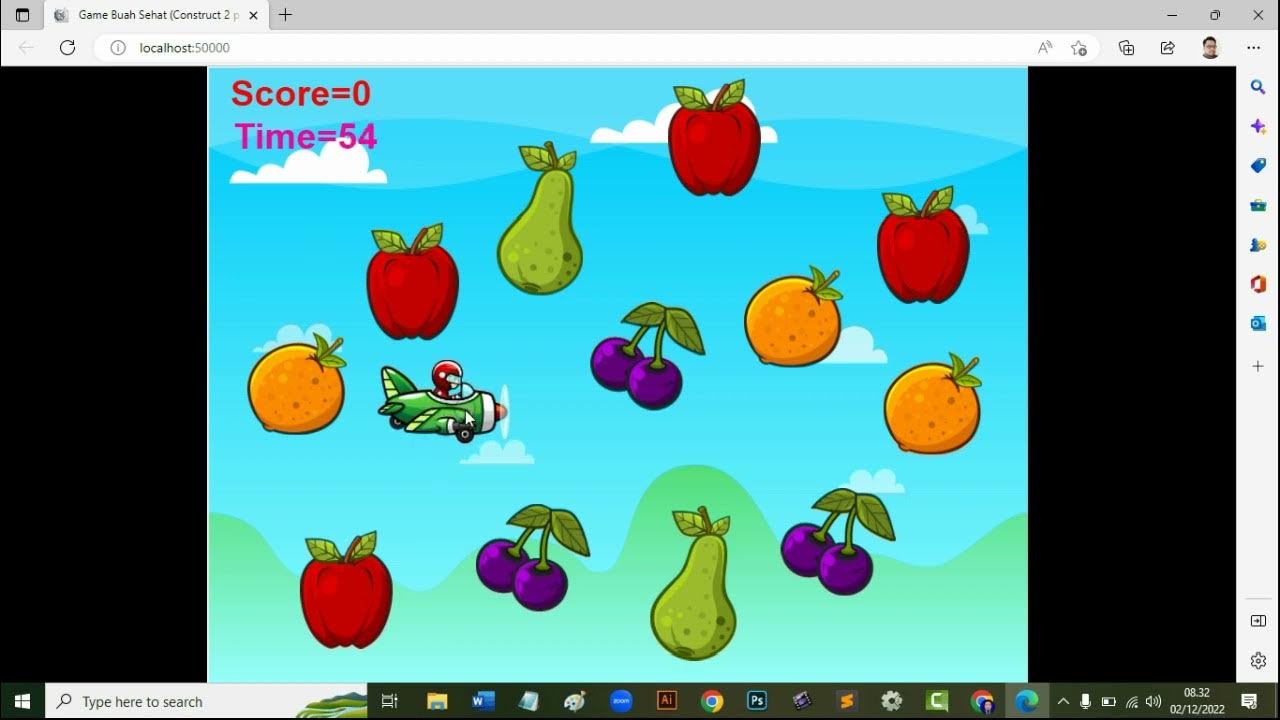 Game Dev Construct Part 5 : Belajar Logika waktu dan Nyawa pada Game - YouTube