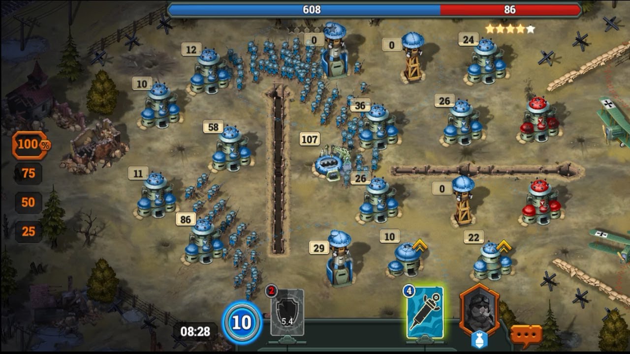 Bunker Wars Gameplay Part 4 | WW1 RTS Game - YouTube