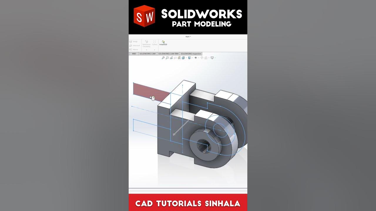 SolidWorks Part Practice | Cad Tutorials Sinhala - YouTube