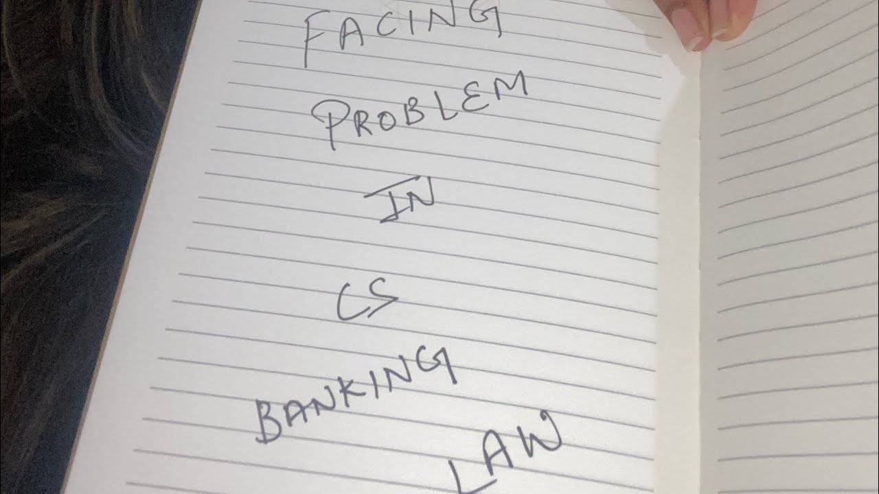 Facing problem in CS Banking law paper - YouTube