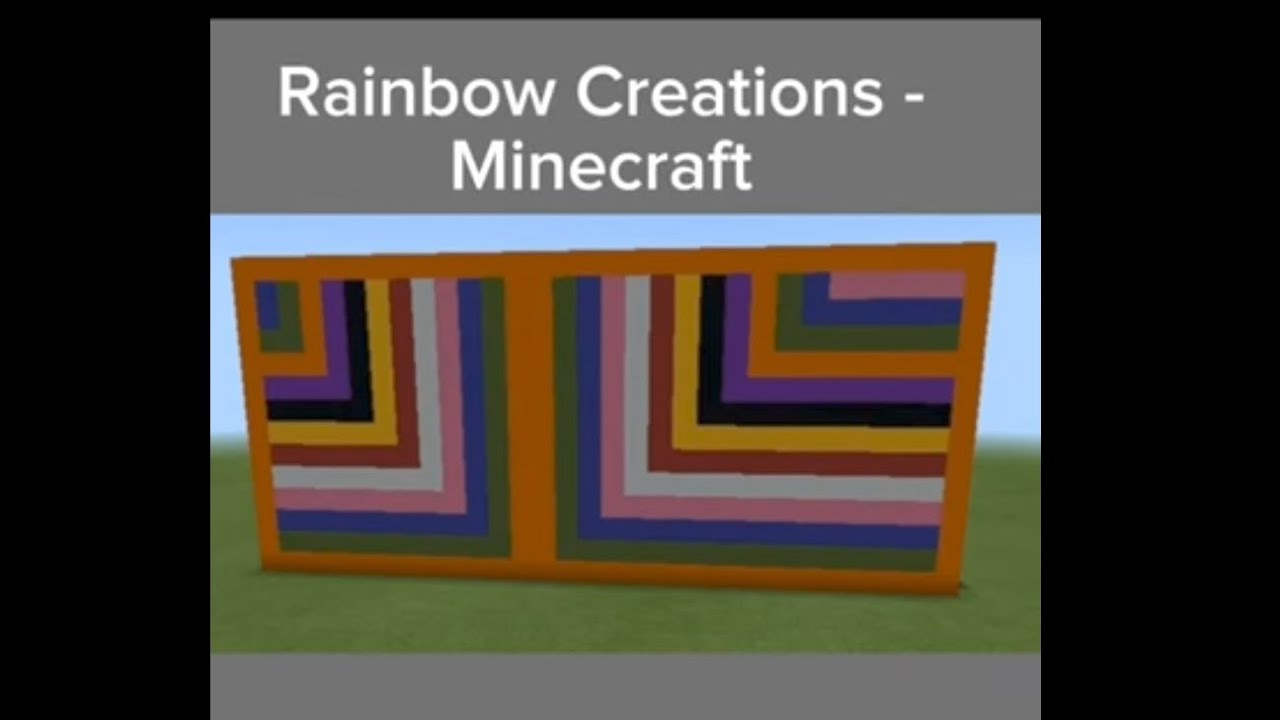 Rainbow Creations - Minecraft - YouTube