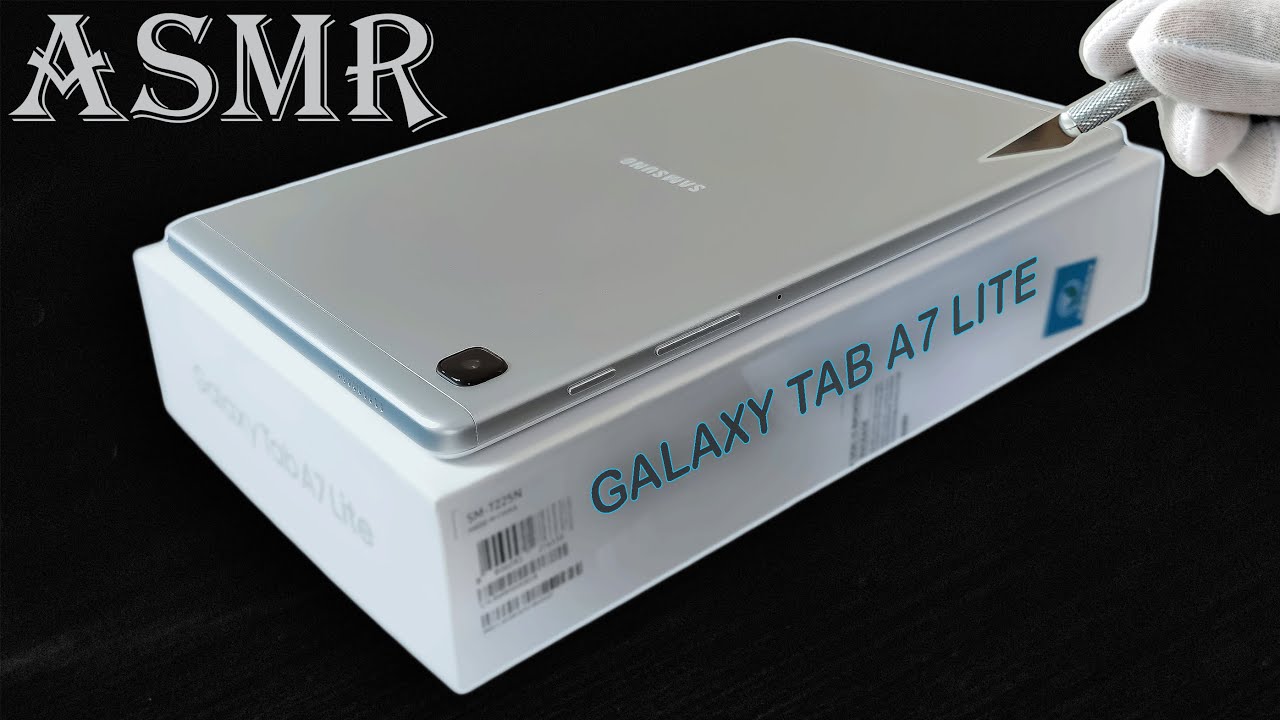 Samsung Galaxy Tab A7 Lite (Silver - 32GB, 3GB RAM) Unboxing - ASMR ...