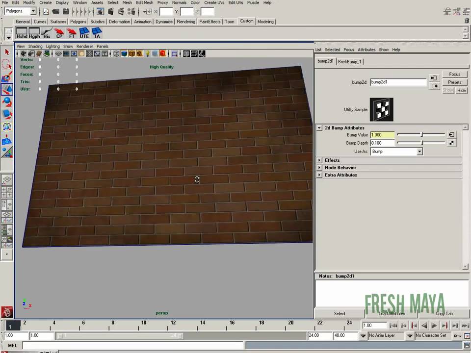 Maya Tutorial: Brick Wall (Part 1 of 2) - YouTube