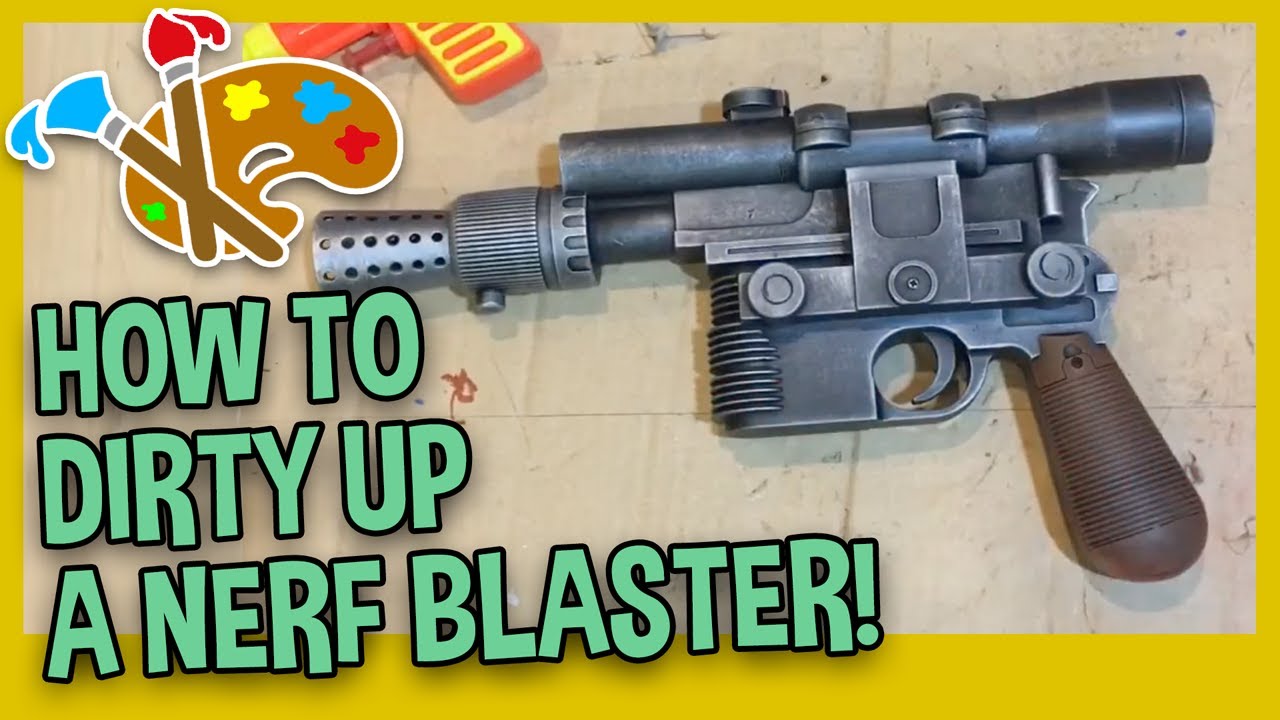 HOW TO DIRTY YOUR NERF BLASTER REPAINT - How to do grime tutorial - YouTube