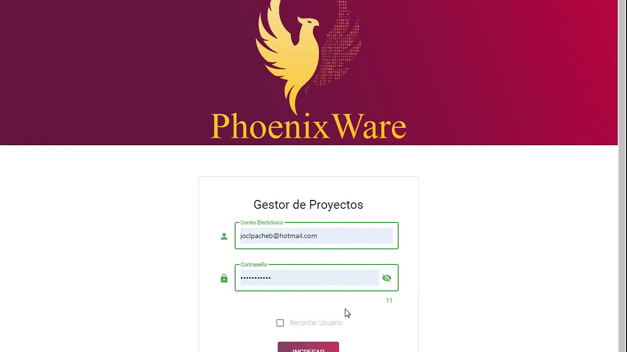 Demostración de Funcionamiento - Phoenix Ware - YouTube