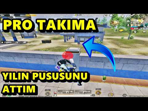 PRO TAKIMA DENK GELDİM ! YILIN PUSUSUNU ATTIM MÜTHİŞ MAÇ BATUR GAME SOLO SQUAD PUBG MOBİLE