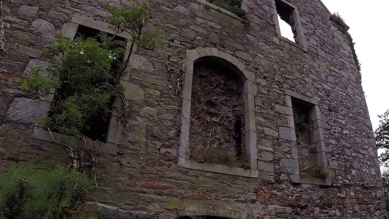 Derelict abandoned barnbarroch castle/house - YouTube