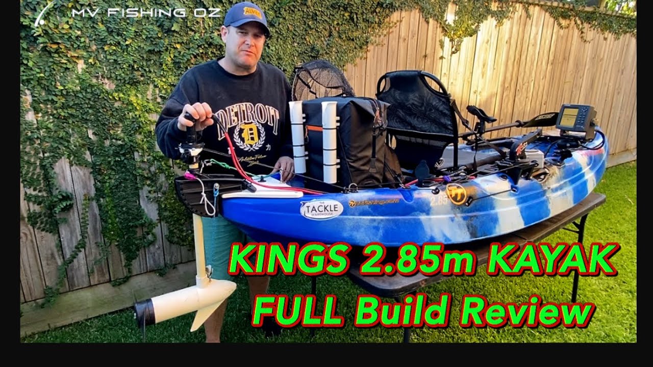 KINGS 2.85m KAYAK - “YakYard” FULL Review! Custom MinnKota Electric ...