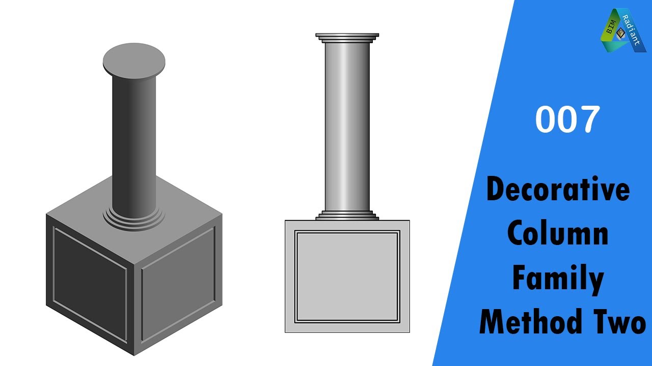 Family Tutorial | 007 | Metric Generic Model | Decorative Column Family ...